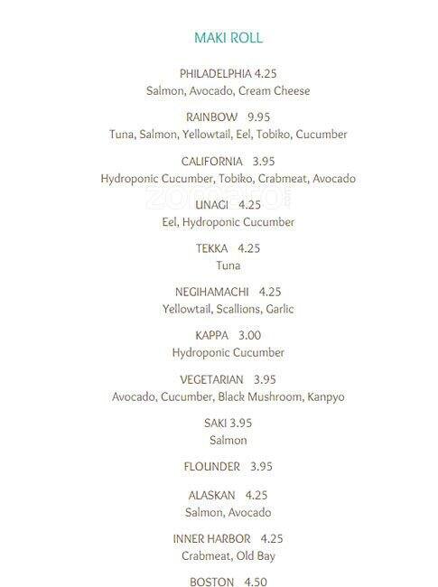 Menu at Mandarin Delight restaurant, Beltsville