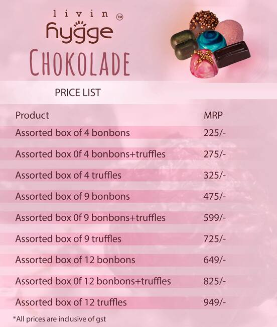 Menu of Livin Hygge Chokolade, Sion, Mumbai