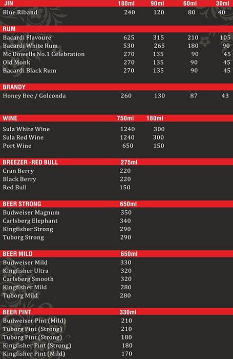 Menu at Hotel Malini Family Restaurant and Bar, Pune, Shejwal complex