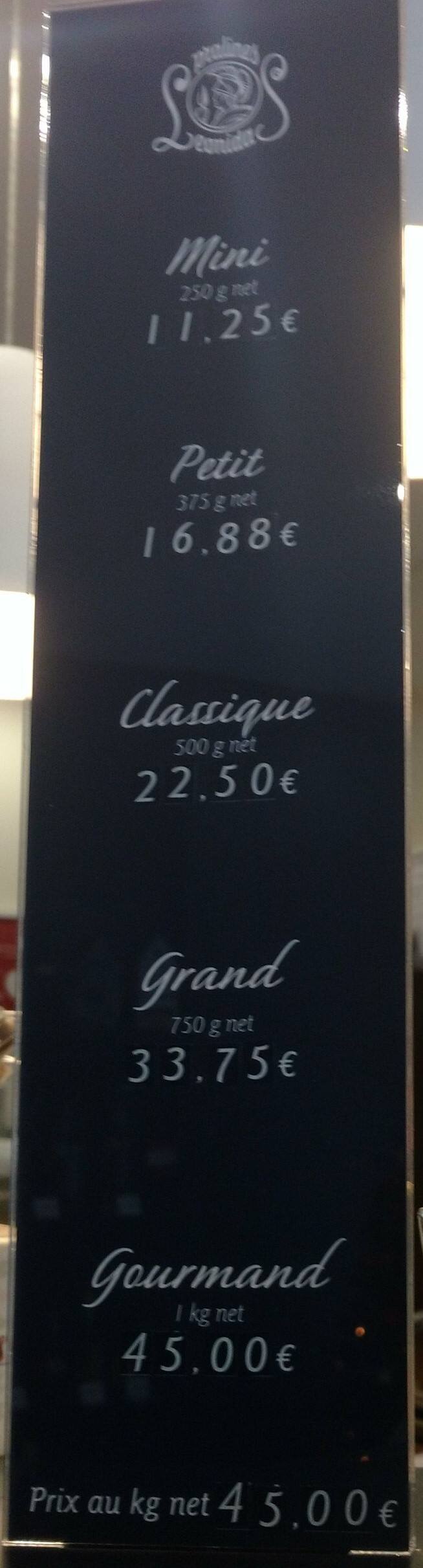 Menu at Leonidas Campo de Ourique cafe, Lisbon, R. Infantaria 16 64A