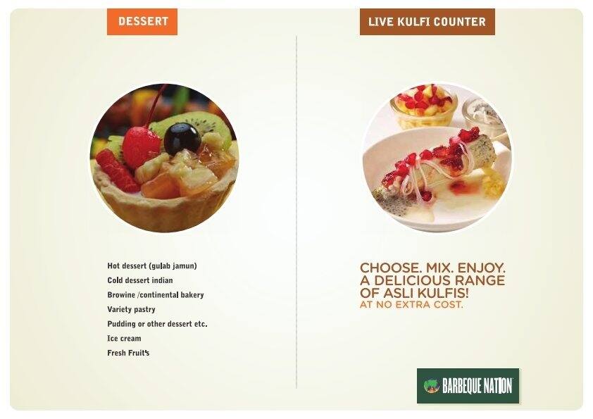 Menu at Barbeque Nation, Vadodara, R C Dutt Road
