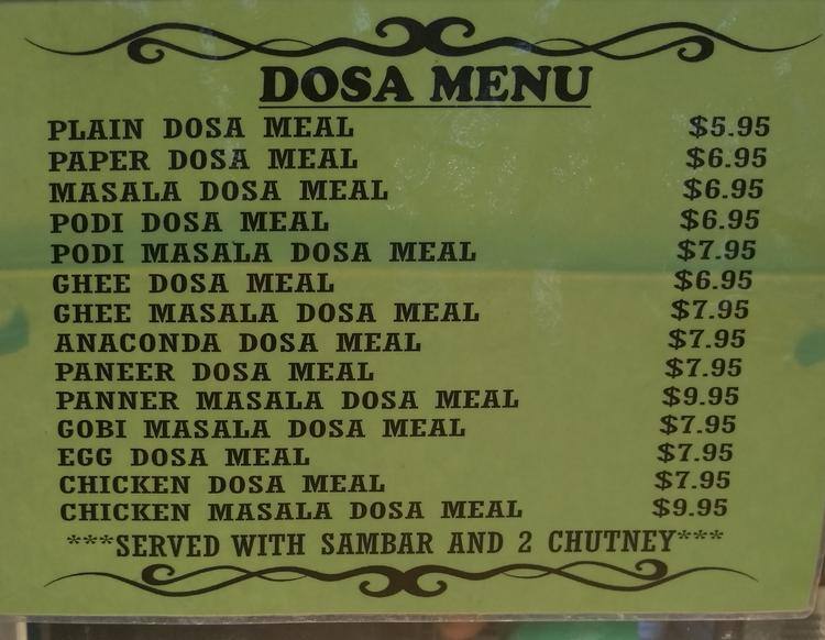 Menu at MKS Spices'n Things fast food, Dandenong