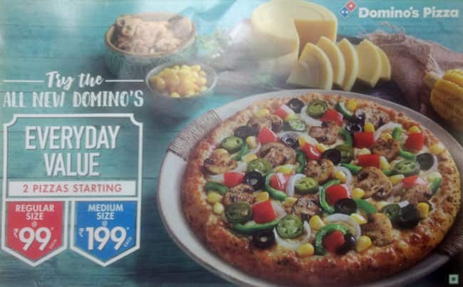 Menu at Domino's Pizza India, Bhopal, HOSHANGABAD ROAD