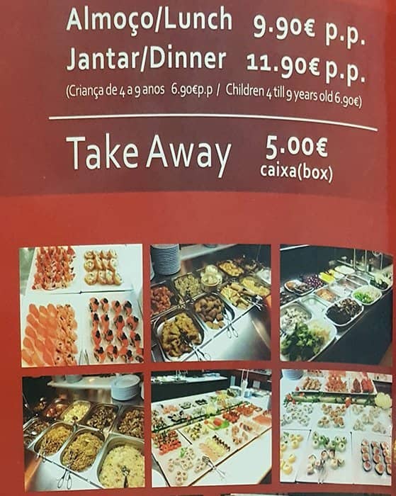 Menu em Hua Sheng restaurante, Lisboa, Avenida Columbano Bordalo ...