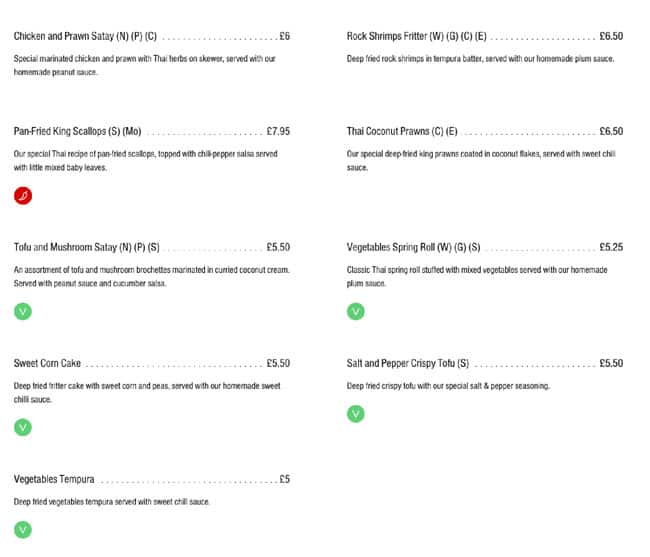 Menu at Little Elephant Thai Restaurant, Eastbourne