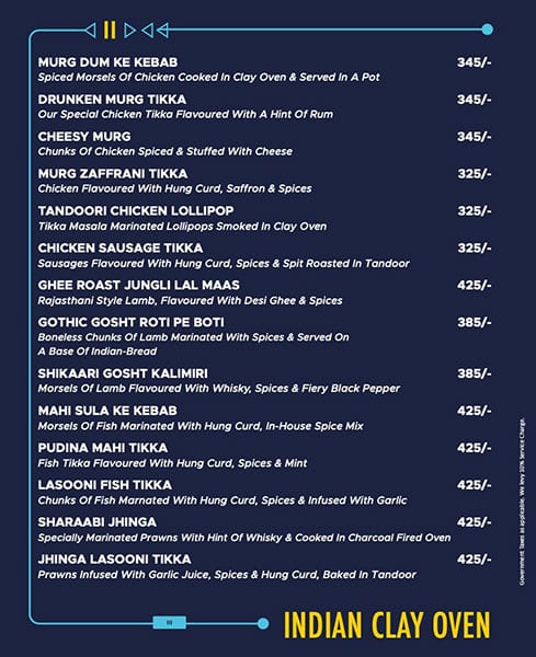 Menu at Radio Bar Chembur, Mumbai