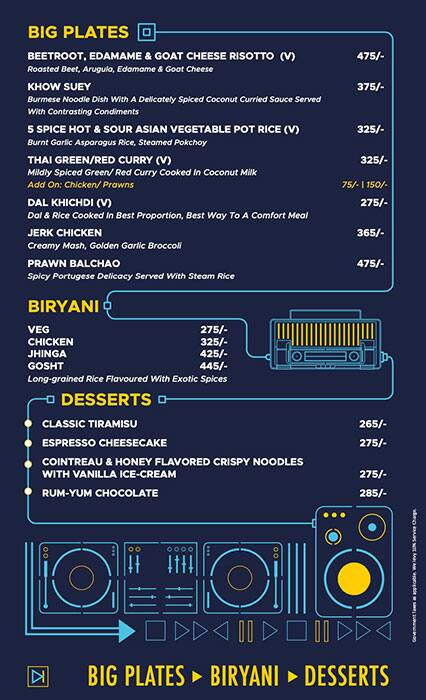 Menu at Radio Bar Chembur, Mumbai