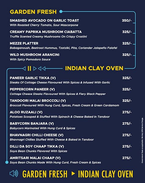 Menu at Radio Bar Chembur, Mumbai