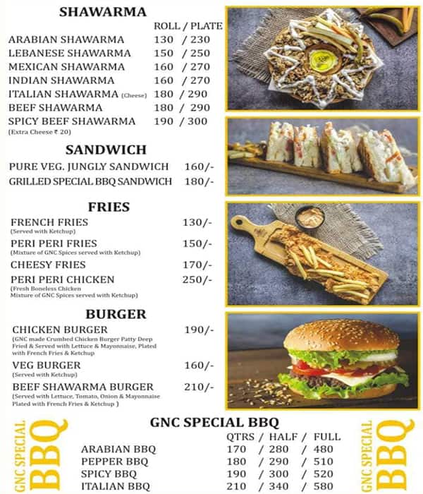 Menu of Grill N Chill, Kumarapuram, Trivandrum