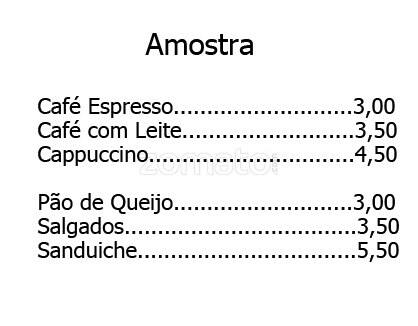 Molduras de Stilo Café Menu - Zomato Brasil