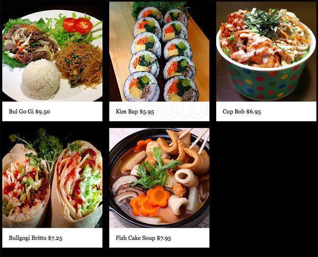 Menu at bibi2go restaurant, Portland, NW 23rd Ave