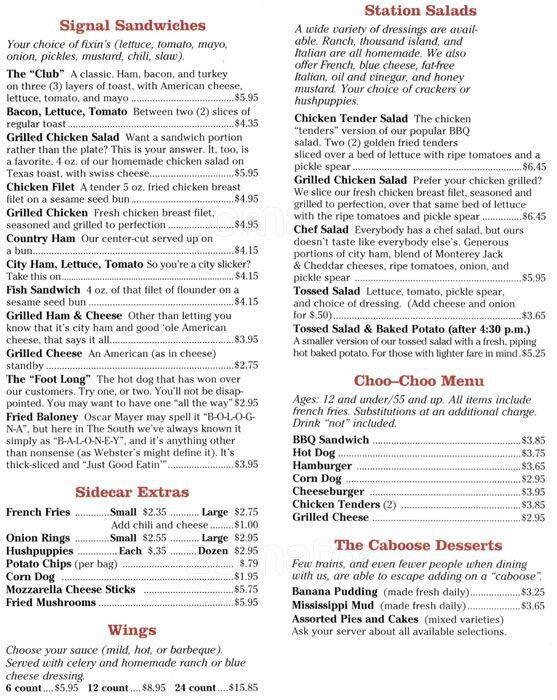 Menu at R&R BBQ, Concord