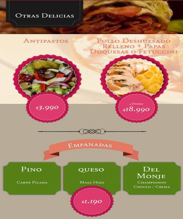 Manos de Monje Menu,Menú para Manos de Monje, Providencia, Santiago ...