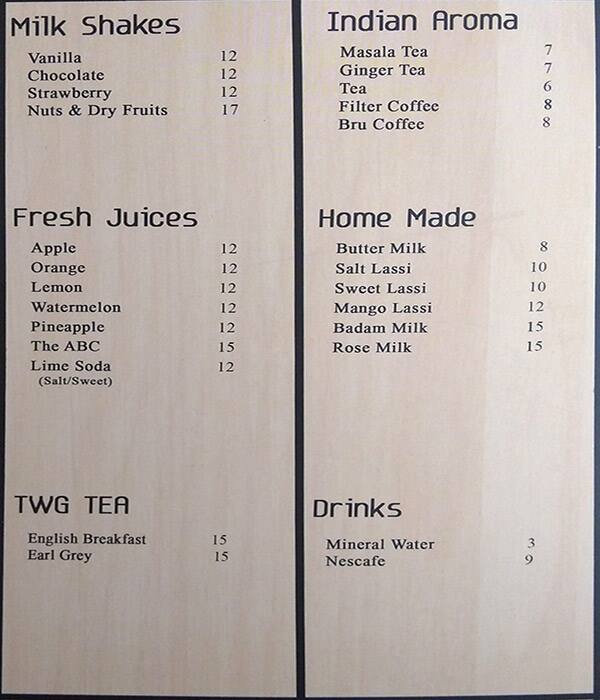 Menu at Nalan restaurant, Dubai