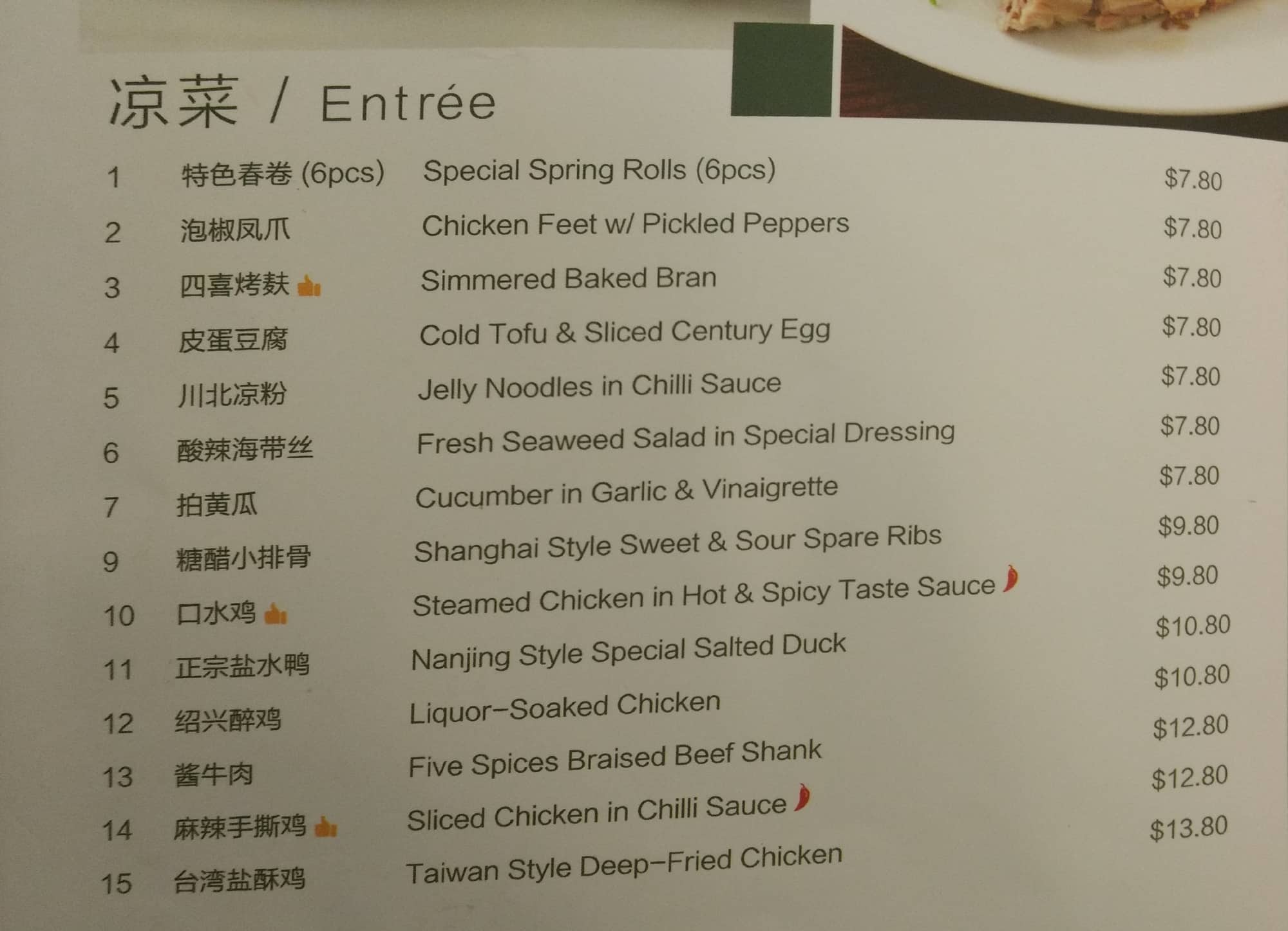 Menu at Taste Gallery restaurant, Parramatta