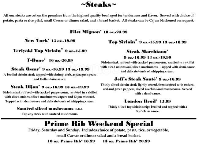 Menu at Nikki's Restaurant & Lounge, Covington, 174th Pl SE
