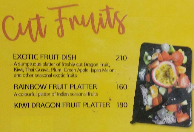 Menu at 9834 The Fruit Express Ahmedabad (Bopal), Ahmedabad, Ground Floor