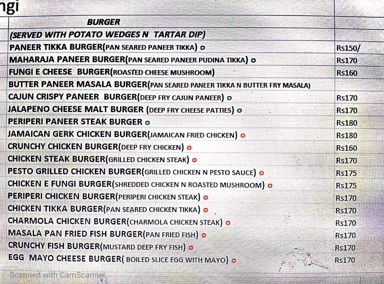 Menu at Rayan Kitchen, Bengaluru