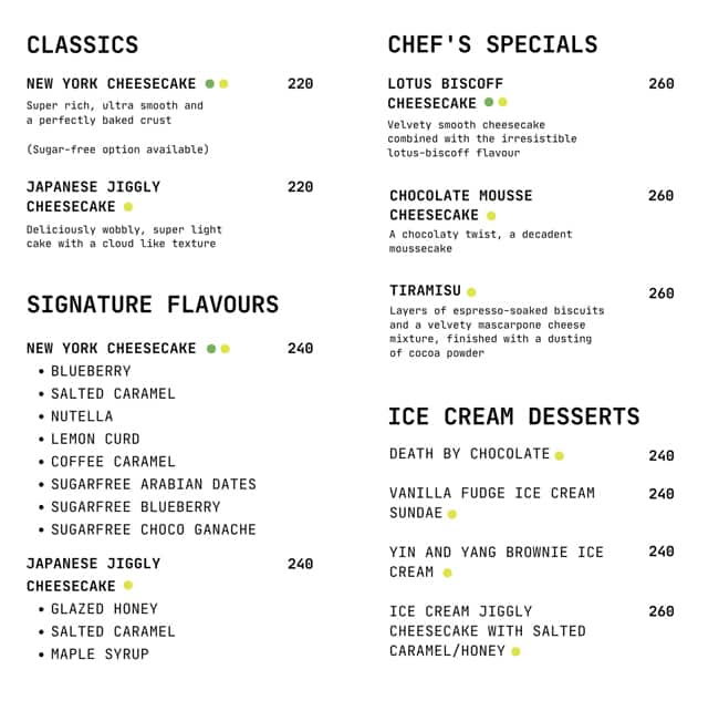 Menu of Dunk’d Bakehouse, HSR, Bangalore