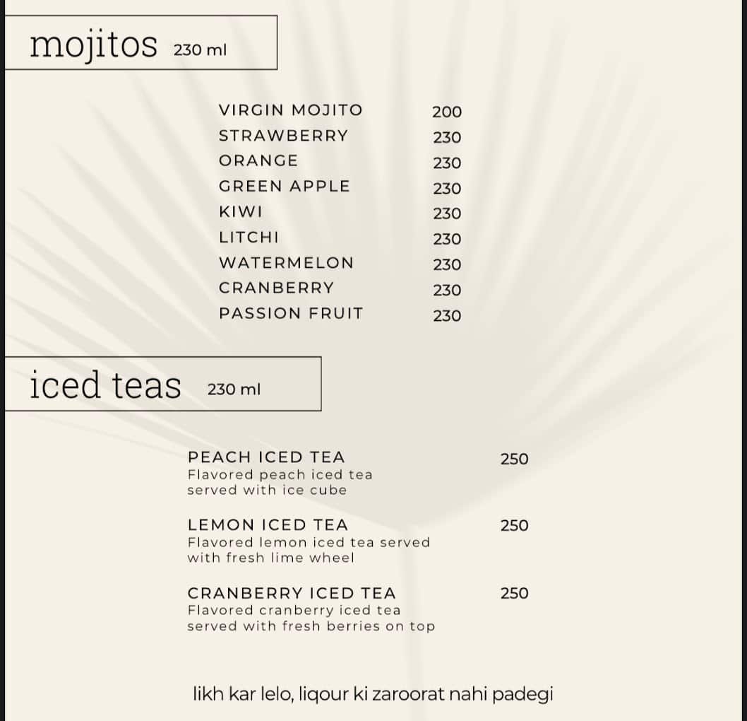 Menu of Aranyani Restaurant, Chandkheda, Ahmedabad