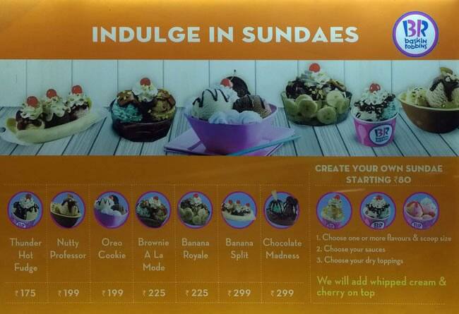 Menu at Baskin Robbins - Ice Cream Desserts, Lucknow, Patrakar Puram