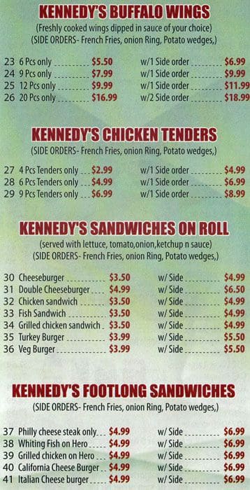 Carta de Kennedy deli, Nueva York, Rockaway Blvd
