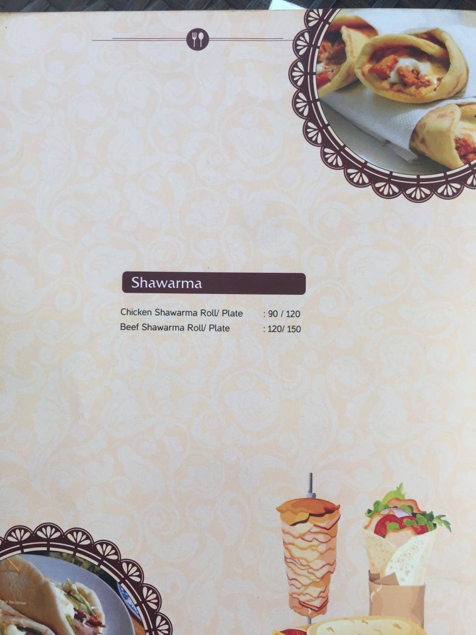 Menu at Mahfil Restaurant, Kochi