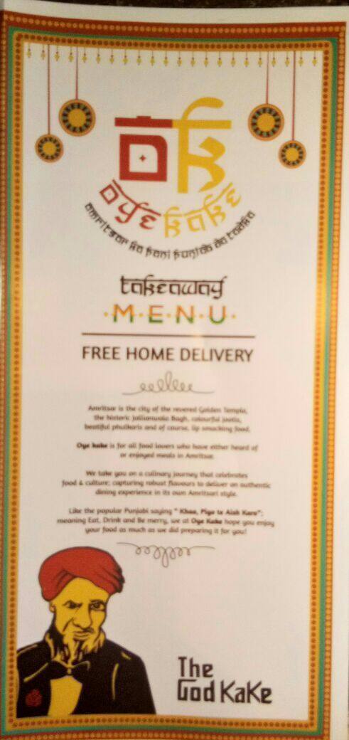 Oye Kake Menu, Menu for Oye Kake, Fort, Mumbai - Zomato