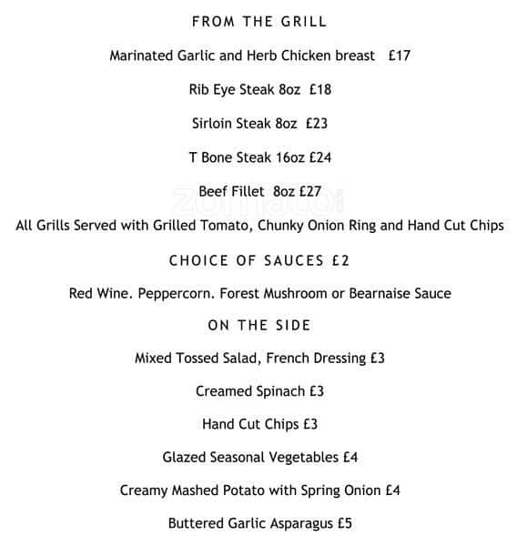 Menu at DoubleTree by Hilton - Dartford Bridge pub & bar, Dartford