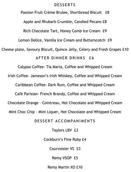 Menu at DoubleTree by Hilton - Dartford Bridge pub & bar, Dartford
