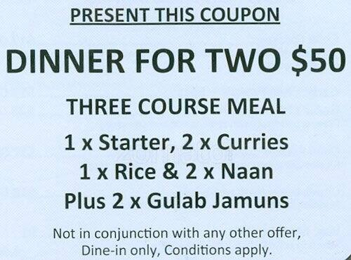 Menu at Royale Fusion restaurant, Carlton