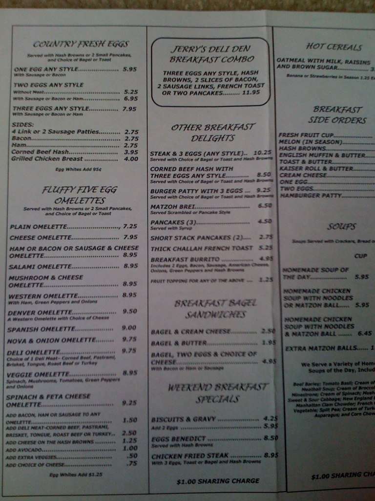 Deli Den Menu, Menu for Deli Den, Northwest Las Vegas, Las Vegas ...