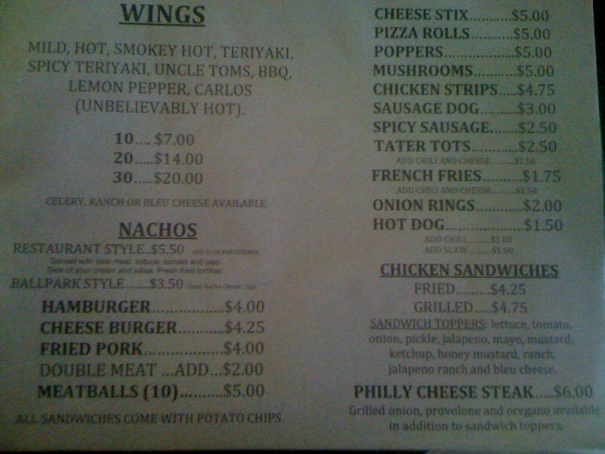 Cuz's Sports Bar & Grill, Valdosta, Valdosta - Urbanspoon/Zomato