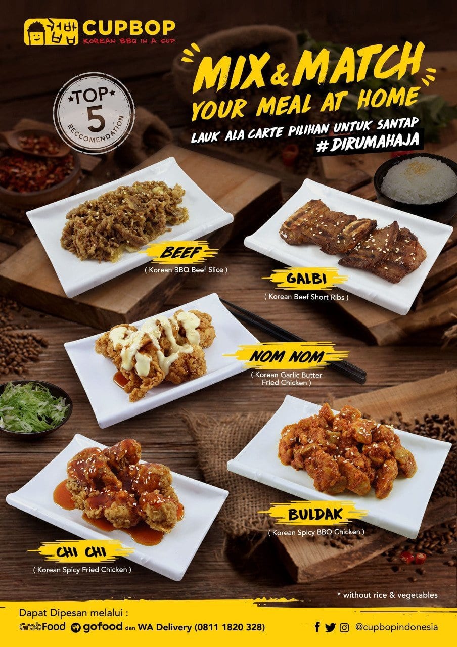 Menu at Cupbop, Tangerang, Living World