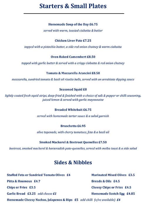 Menu at Bibendum pub & bar, Eastbourne