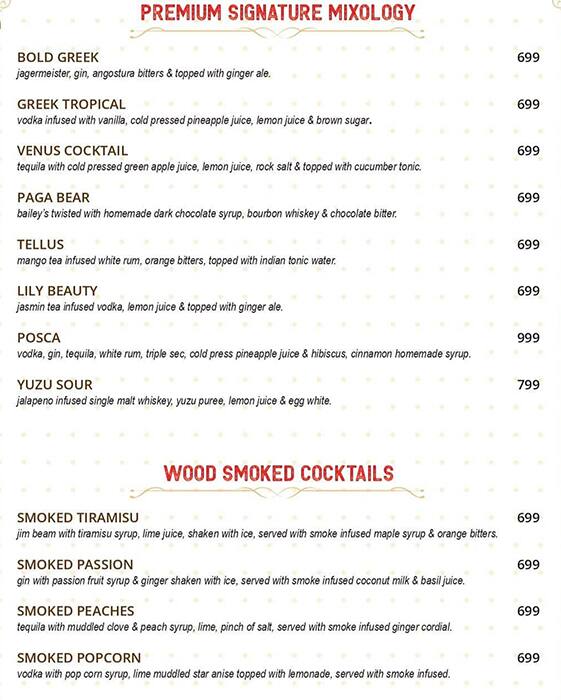 Menu at NICOS KITCHEN&BAR, Hyderabad