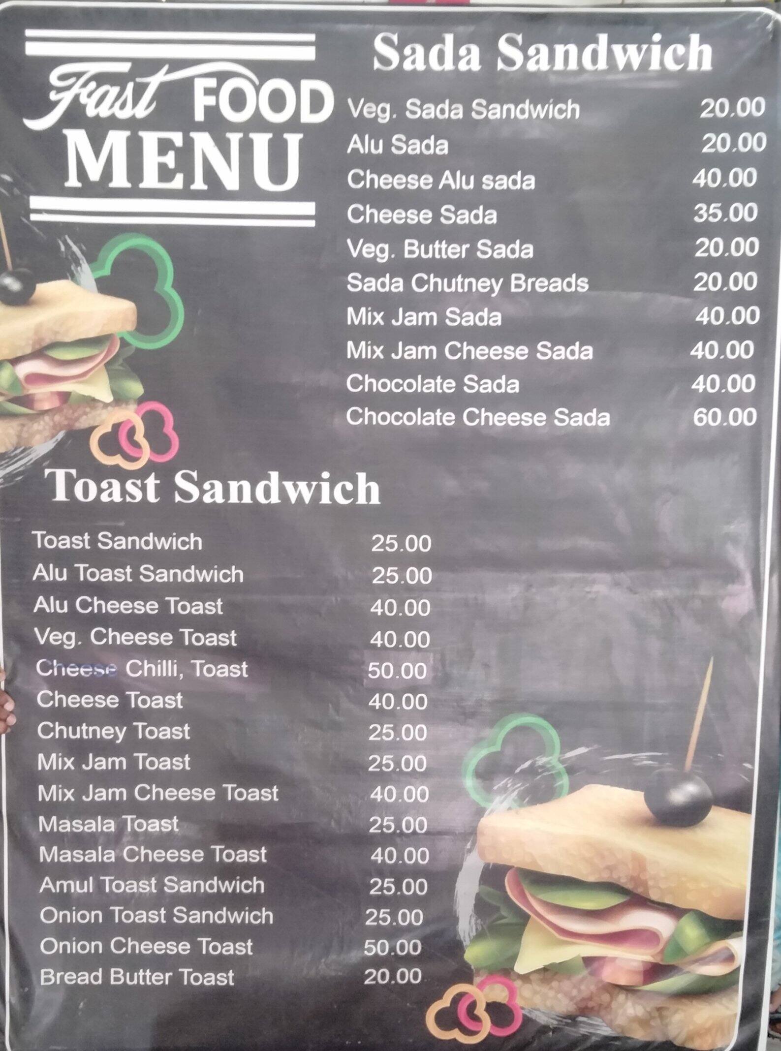 Menu of Fast Food Menu, Dombivali East, Thane