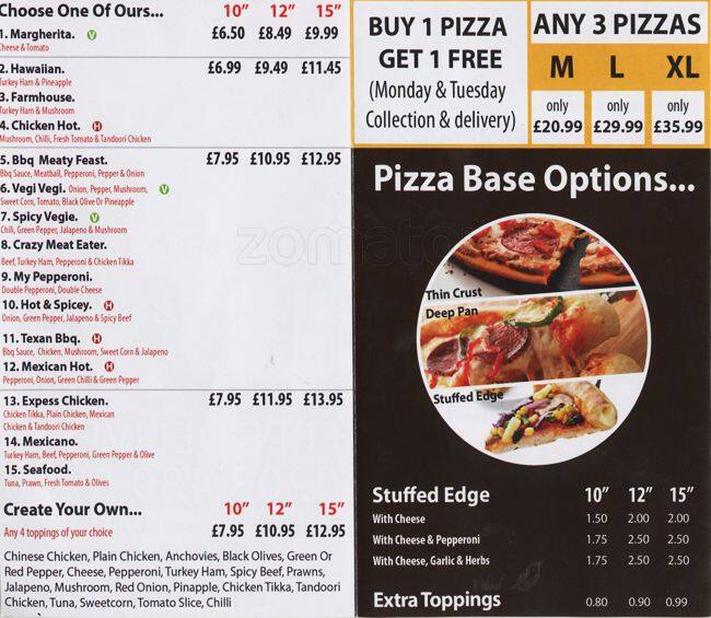 Menu at Yummy Bites, London