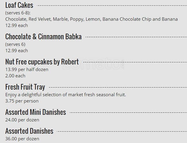 Menu at Kiva's Bagel Bakery & Restaurant, Toronto