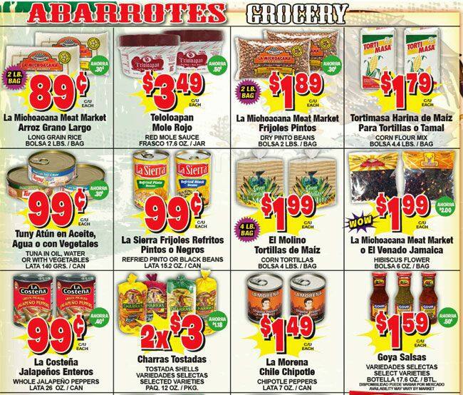 Menu at La Michoacana Meat Market, San Antonio, Culebra Rd STE 106