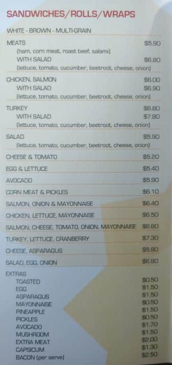 Menu at Hoe Inn Food Bar, Ipswich