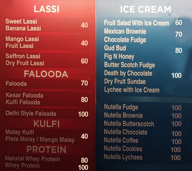 Menu of Lassi Shop, Anna Nagar East, Chennai