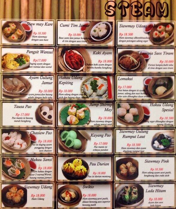 Bamboo Dimsum Menu, Menu untuk Bamboo Dimsum, Kelapa Gading, Jakarta ...