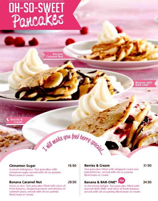 Menu au Milky Lane restaurant, Durban, Shop UO1B Suncoast Casino ...