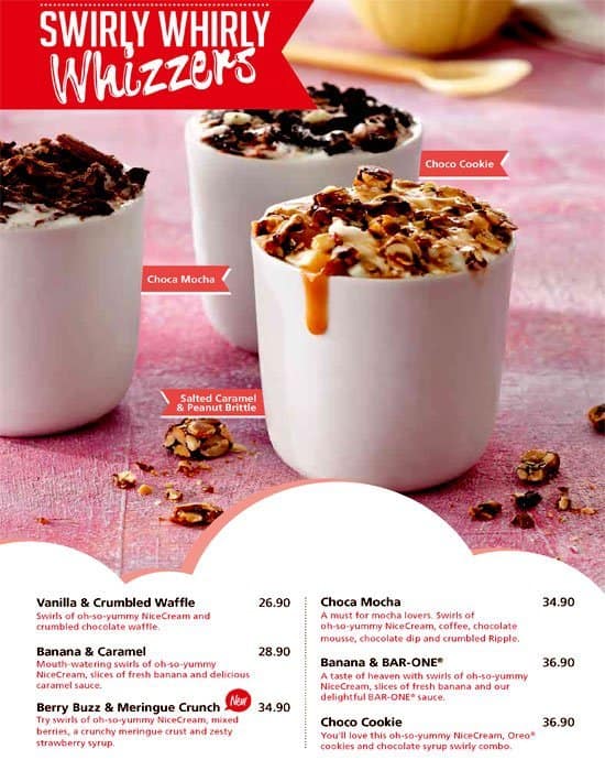 Menu au Milky Lane restaurant, Durban, Shop UO1B Suncoast Casino ...