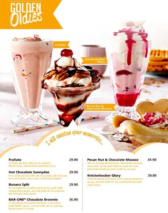 Menu au Milky Lane restaurant, Durban, Shop UO1B Suncoast Casino ...