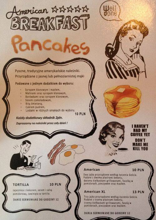 Well Done Menu, Menu v reštaurácii Well Done, Kazimierz, Kraków ...