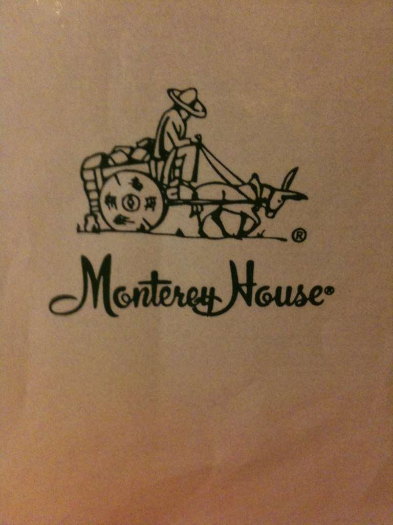Menu at Monterey House Restaurant, Beaumont, S 11th St