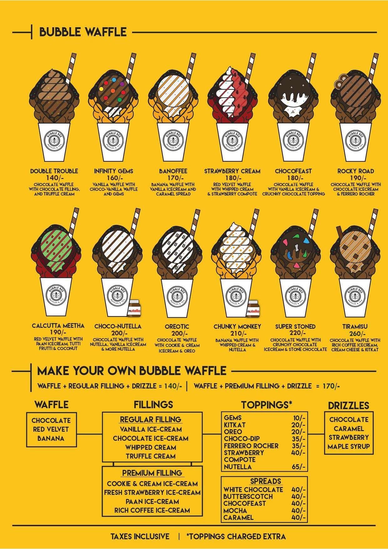 Menu at BUBBLE BEE, Surat, 37