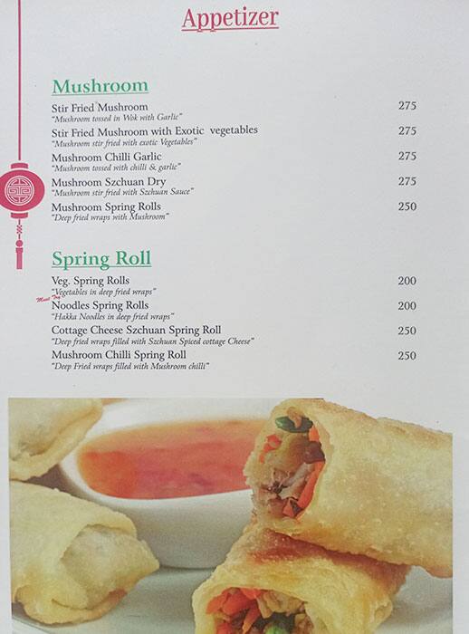 Menu at Szchuan Temple - Mega Food Mall, Surat